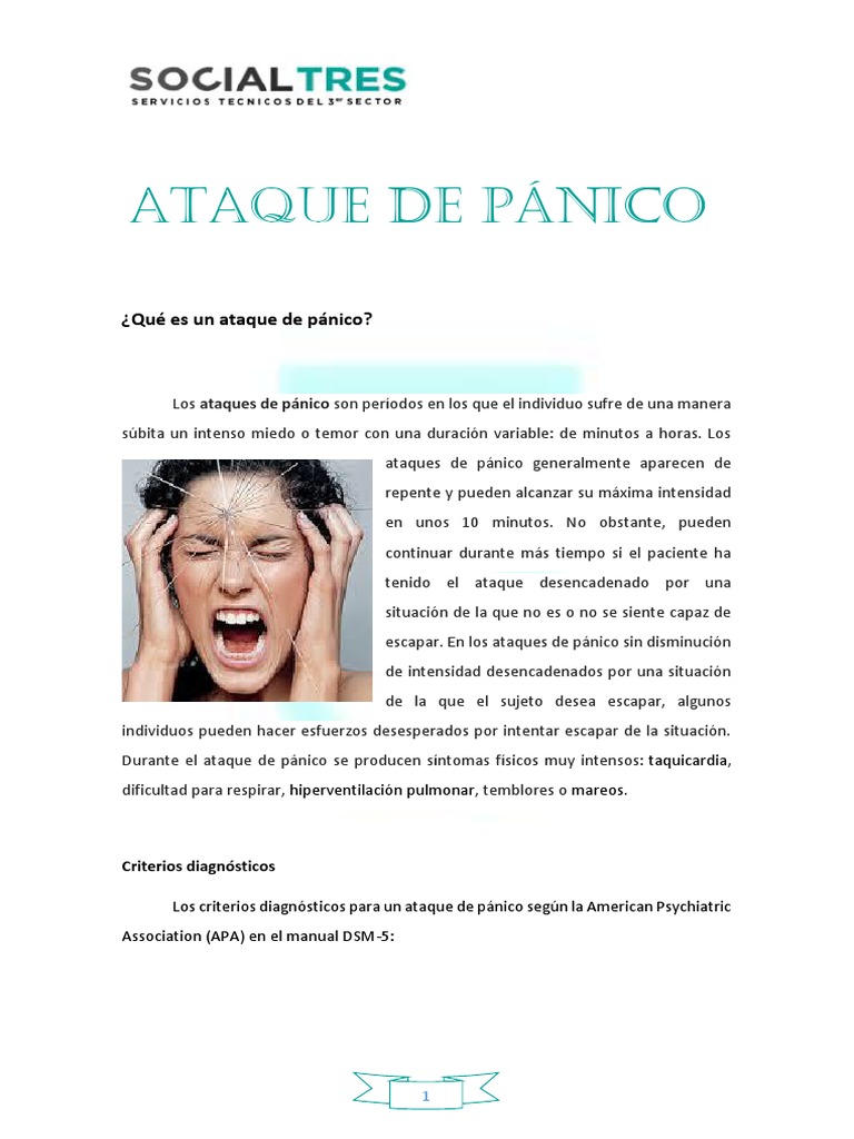 Guía para Entender Ataques de Pánico | PDF | Ataque de pánico ...