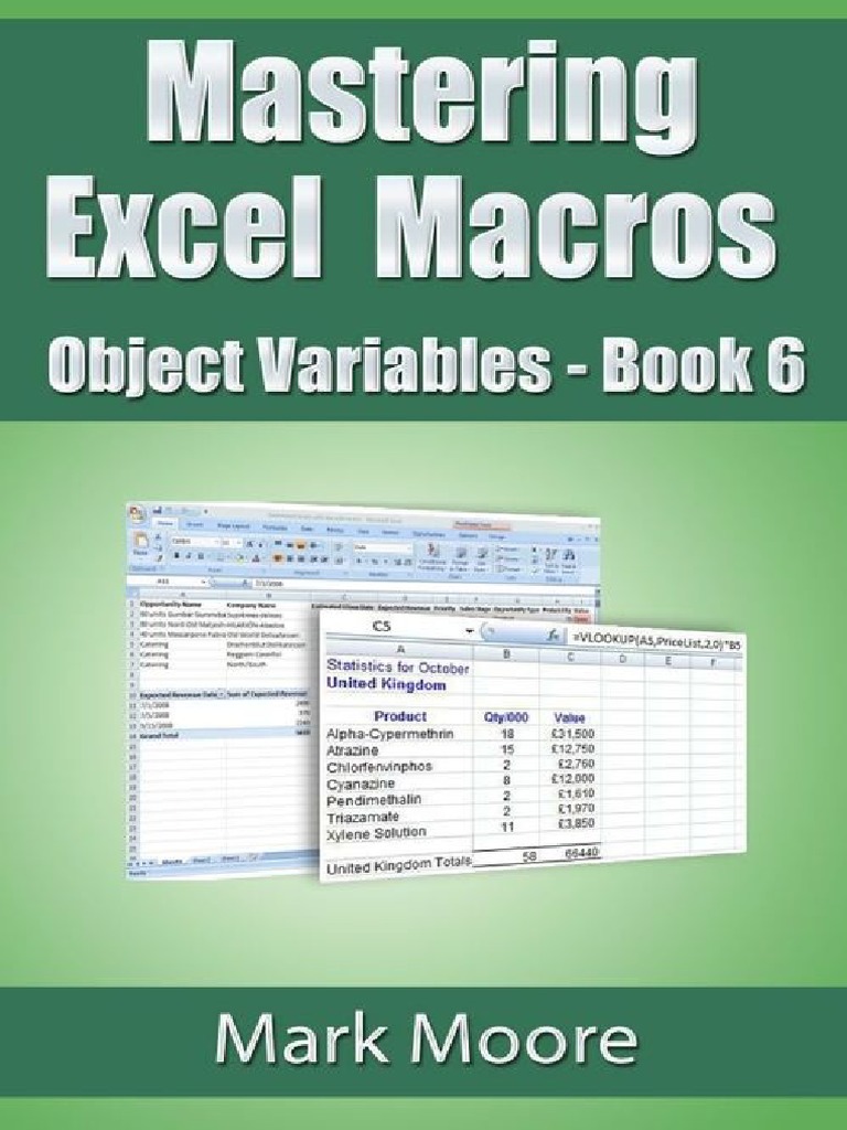 Mastering Excel Macros Object Mark Moore Pdf Pdf Microsoft Excel Data Type