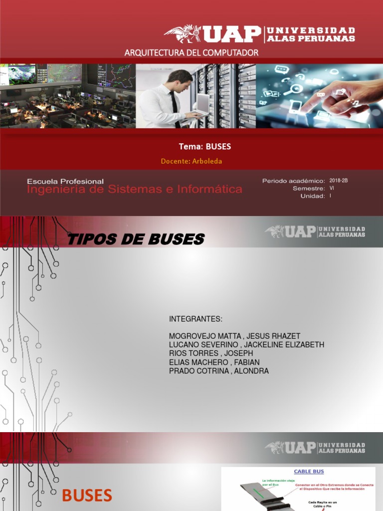 ARQUITECTURA COMPUTADOR Buses | PDF | Telecomunicaciones | Computadoras ...