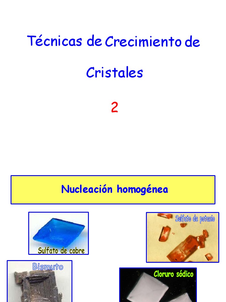 Técnicas De Crecimiento De Cristales 2 Descargar Gratis Pdf
