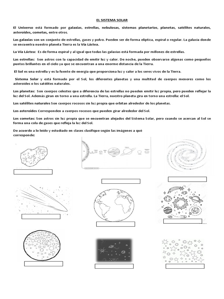 Guia Sistema Solar Estudio | PDF