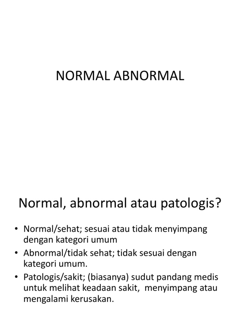 Memahami Perilaku Abnormal | PDF
