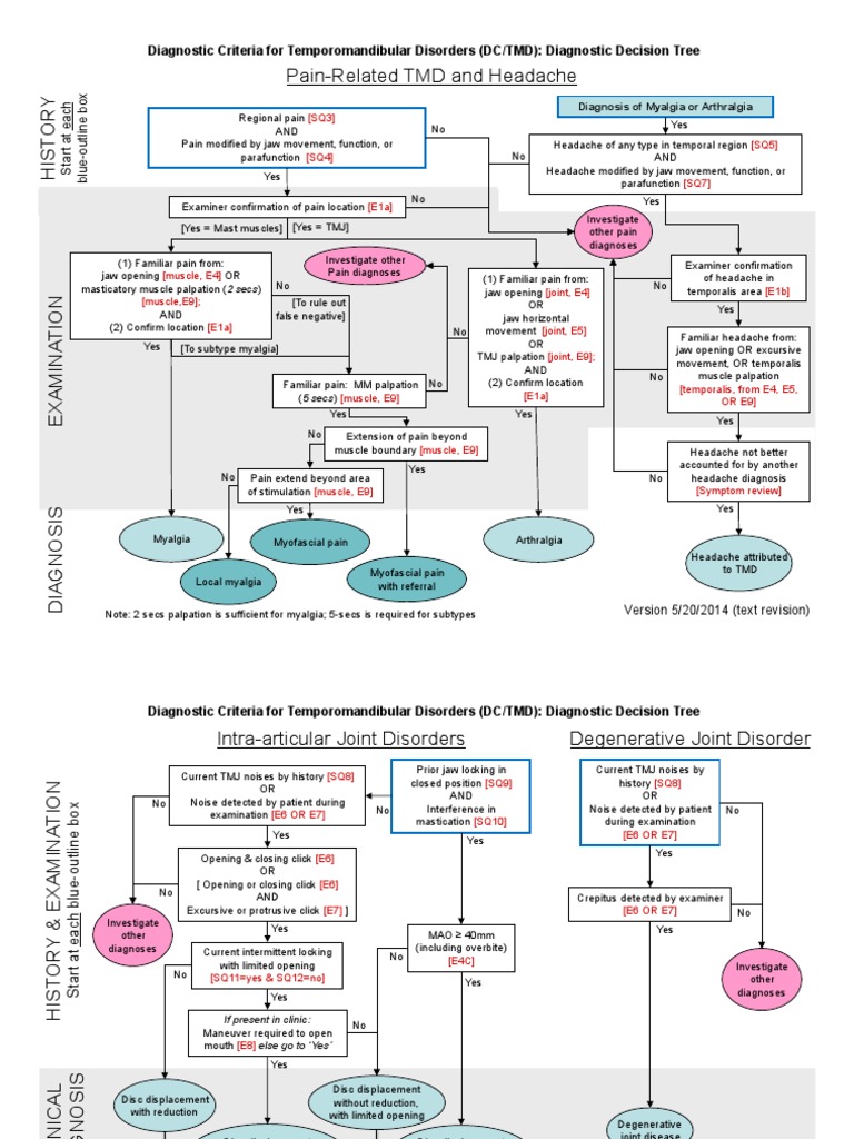 DC/TMD Diagnostic Decision Tree Guide | PDF | Medical Diagnosis | Medicine