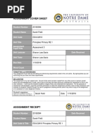 Assignment Cover Page - NSU | PDF | Career & Growth