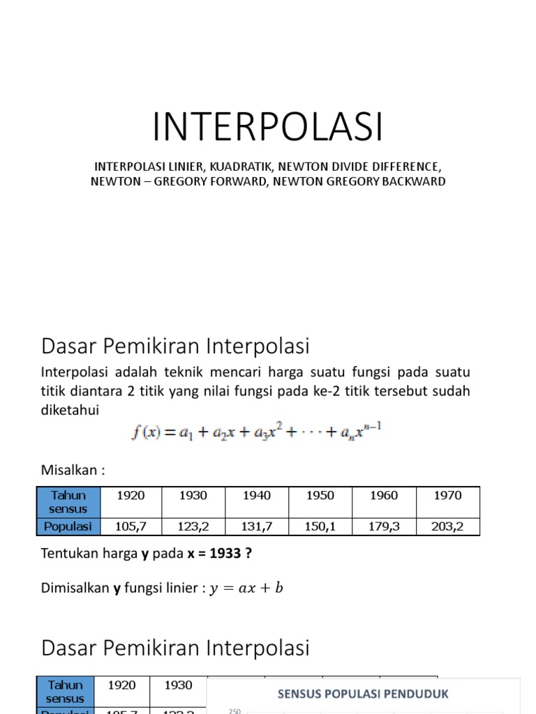 7 - Interpolasi | PDF
