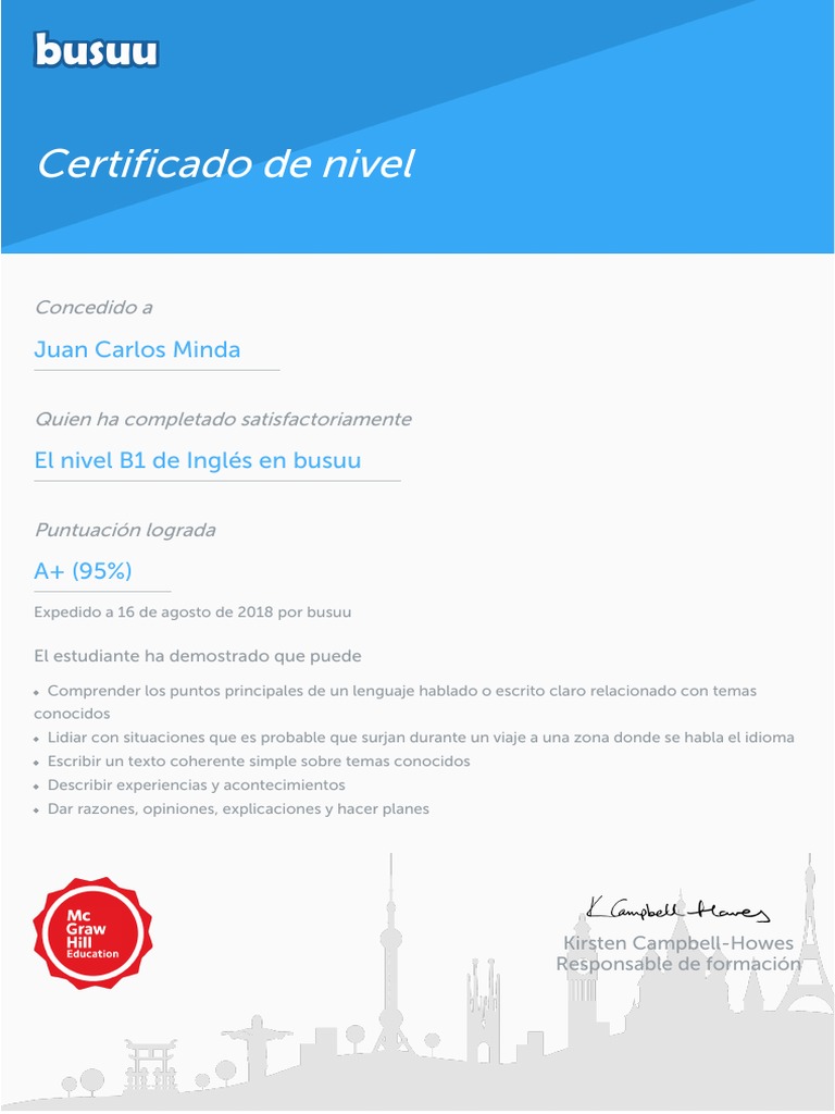 Bussu Certificate | PDF