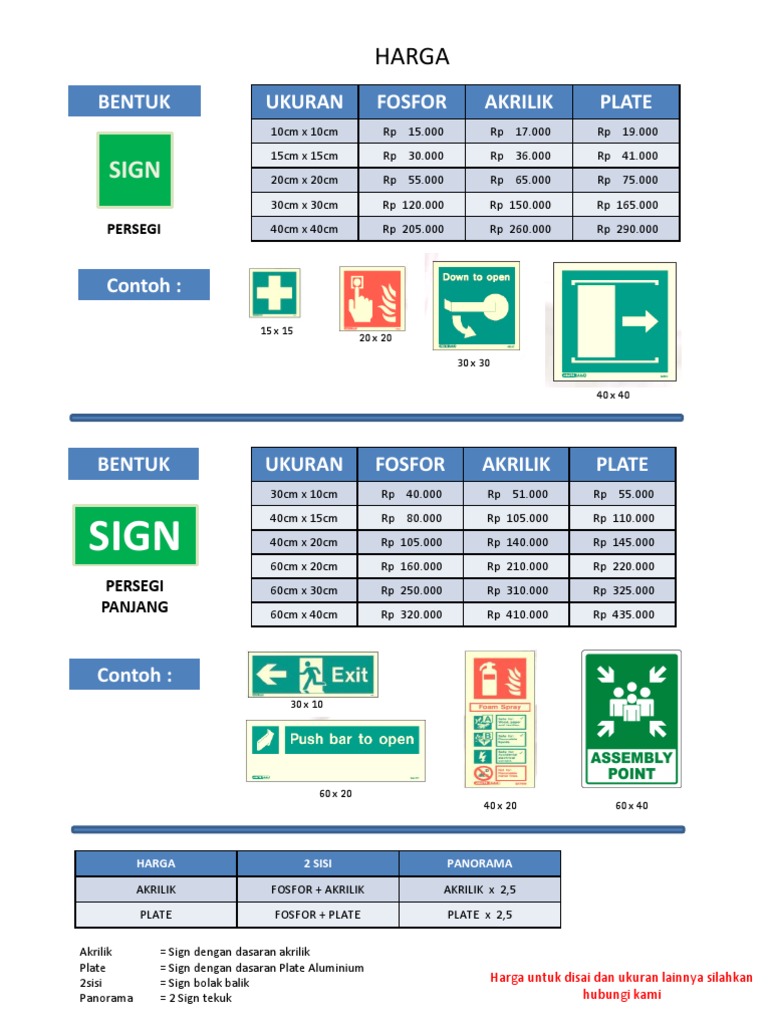 Katalog Price Safetysign
