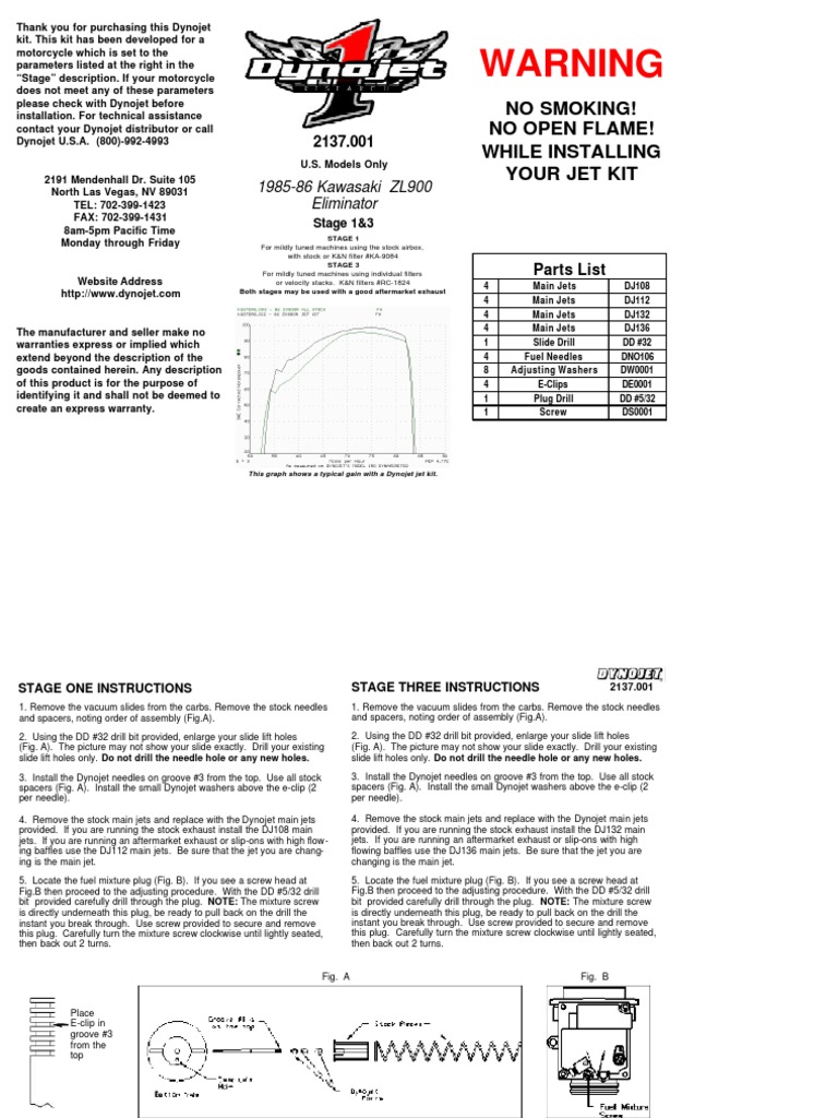 zl900 Dynojet 2137 | PDF | Vehicle Technology | Machines