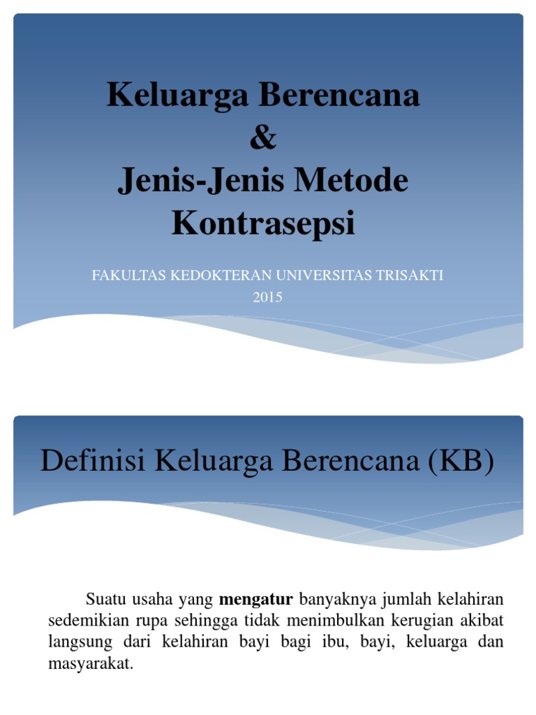 PPT Penyuluhan KB Ikm | PDF | Kesehatan Holistik | Gaya Hidup