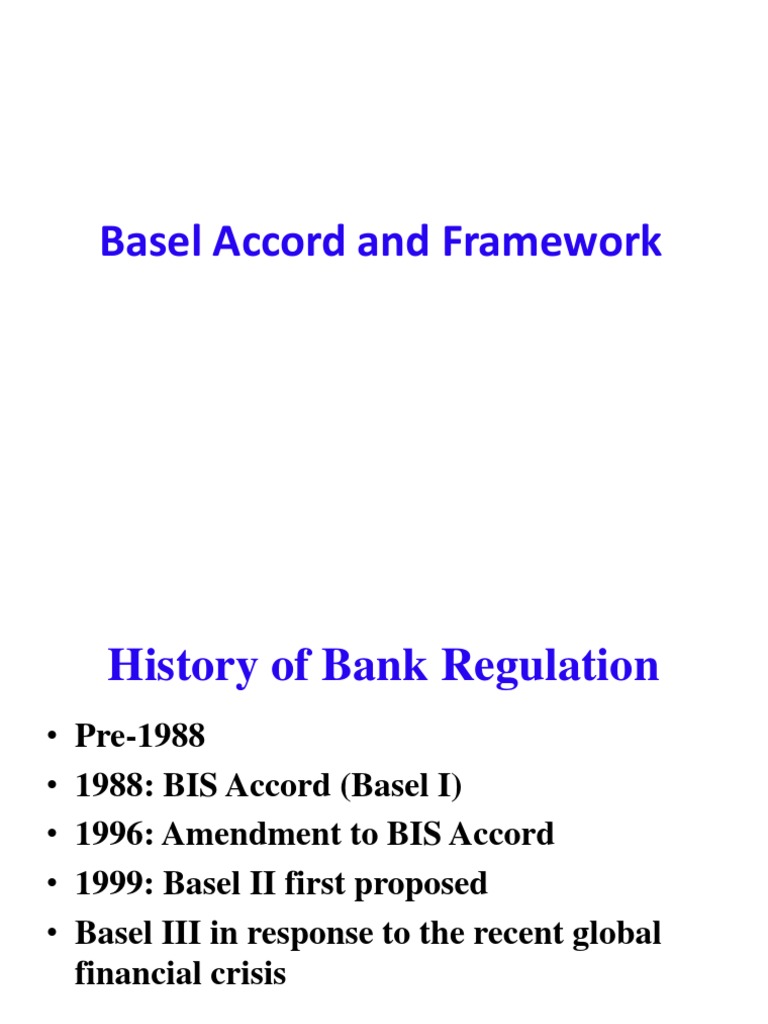 Basel Accords and Framework Combine | PDF | Basel Ii | Basel Iii