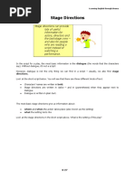 Understanding Stage Directions in Scripts | PDF | Classroom
