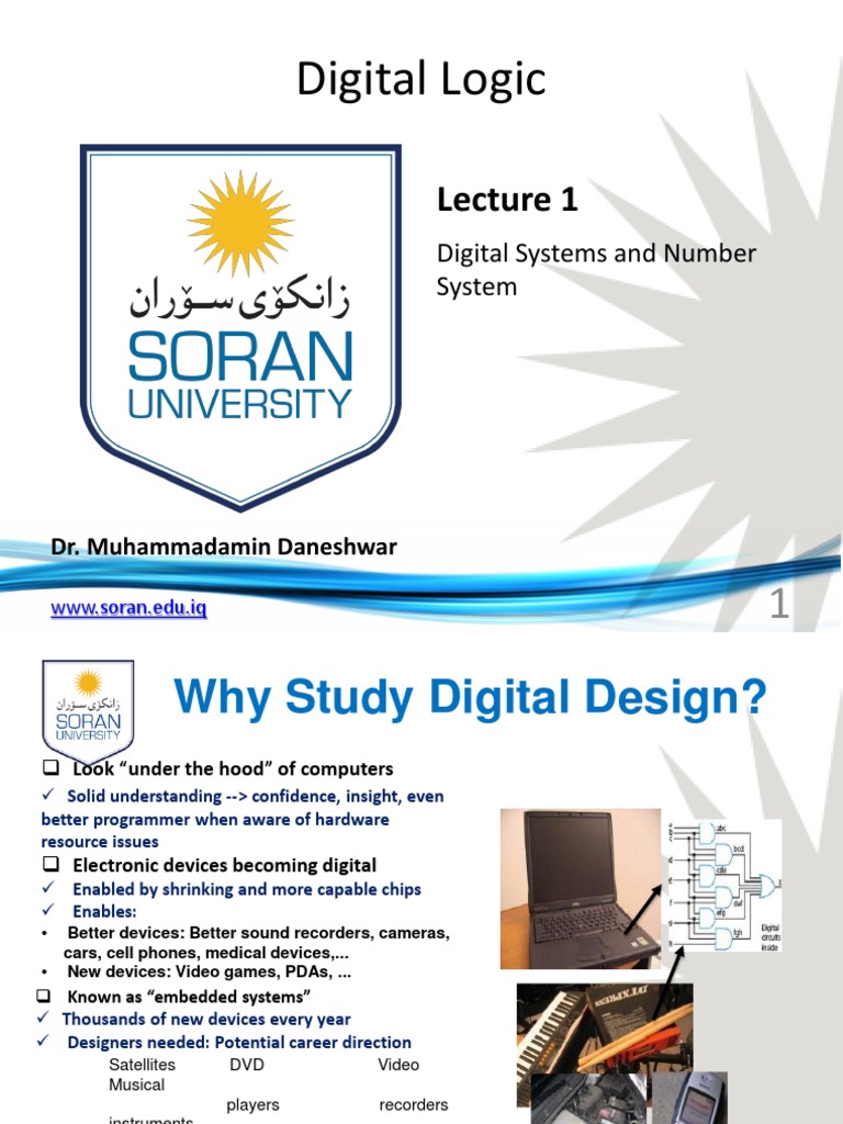 Digital Logic: Digital Systems and Number System | PDF | Computer ...