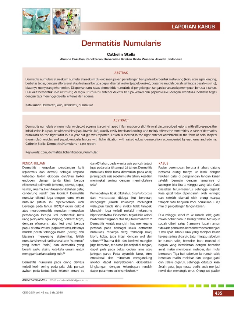 Bahan Dermatitis Numularis | PDF