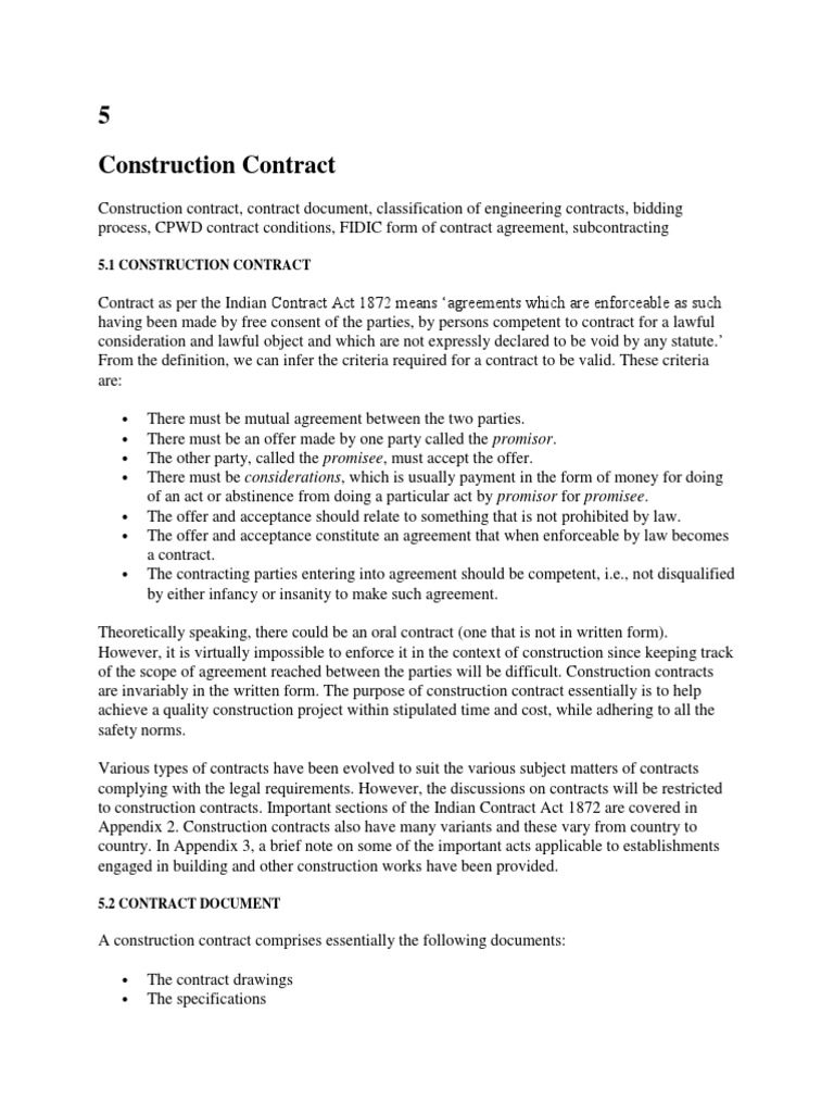 Construction Contracts and Management Guide | PDF | Construction ...