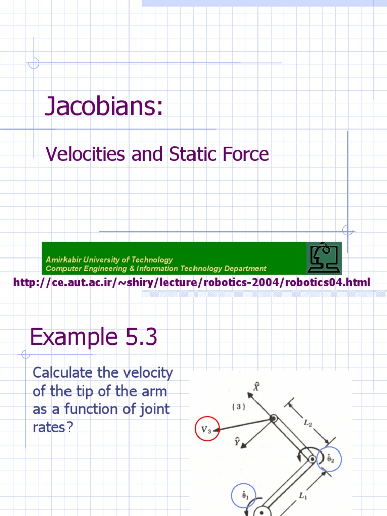 Jacobian and Static Force | PDF | Force | Derivative