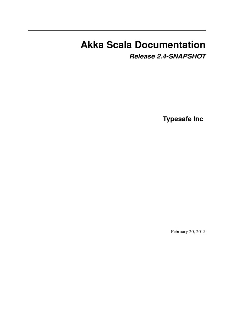 Akka Scala | PDF | Concurrent Computing | Areas Of Computer Science