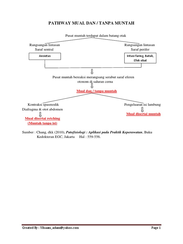 Pathway Mual dan Muntah pada Ibu Hamil | PDF
