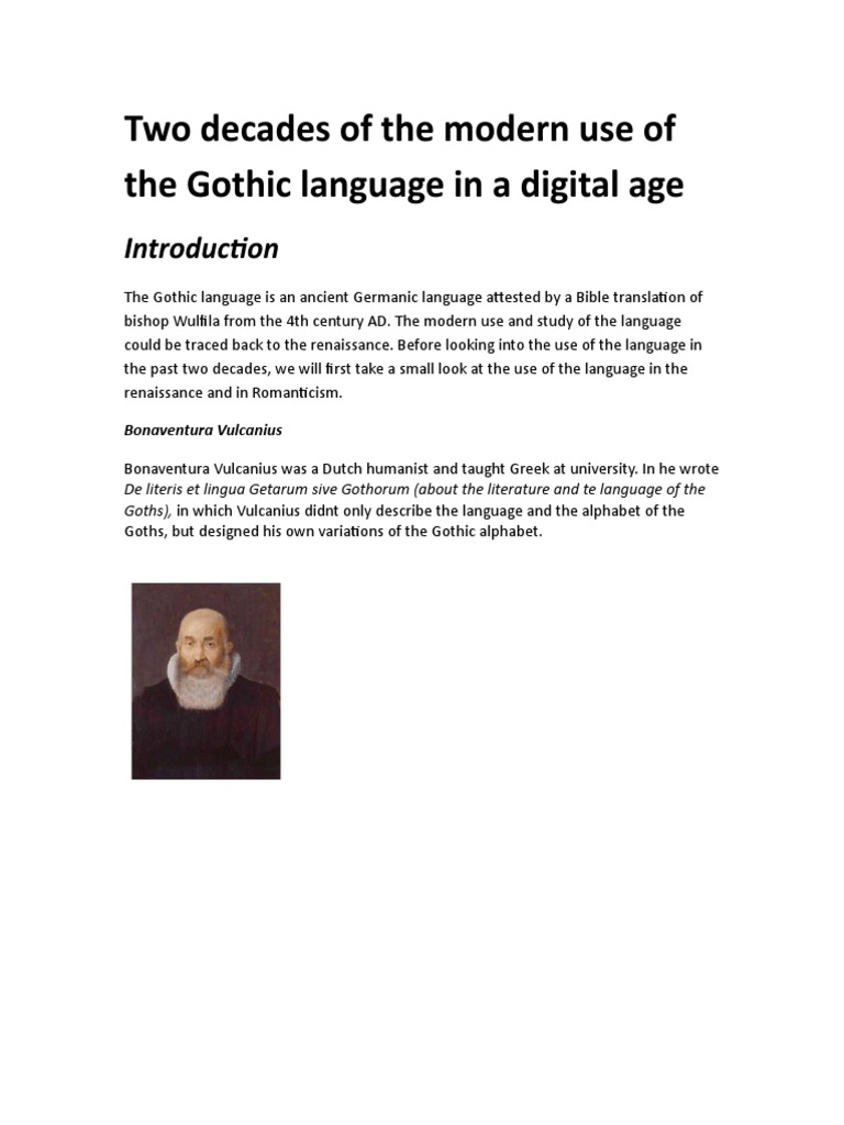 Gothic Two Decades | PDF | Heathenry (New Religious Movement) | Linguistics