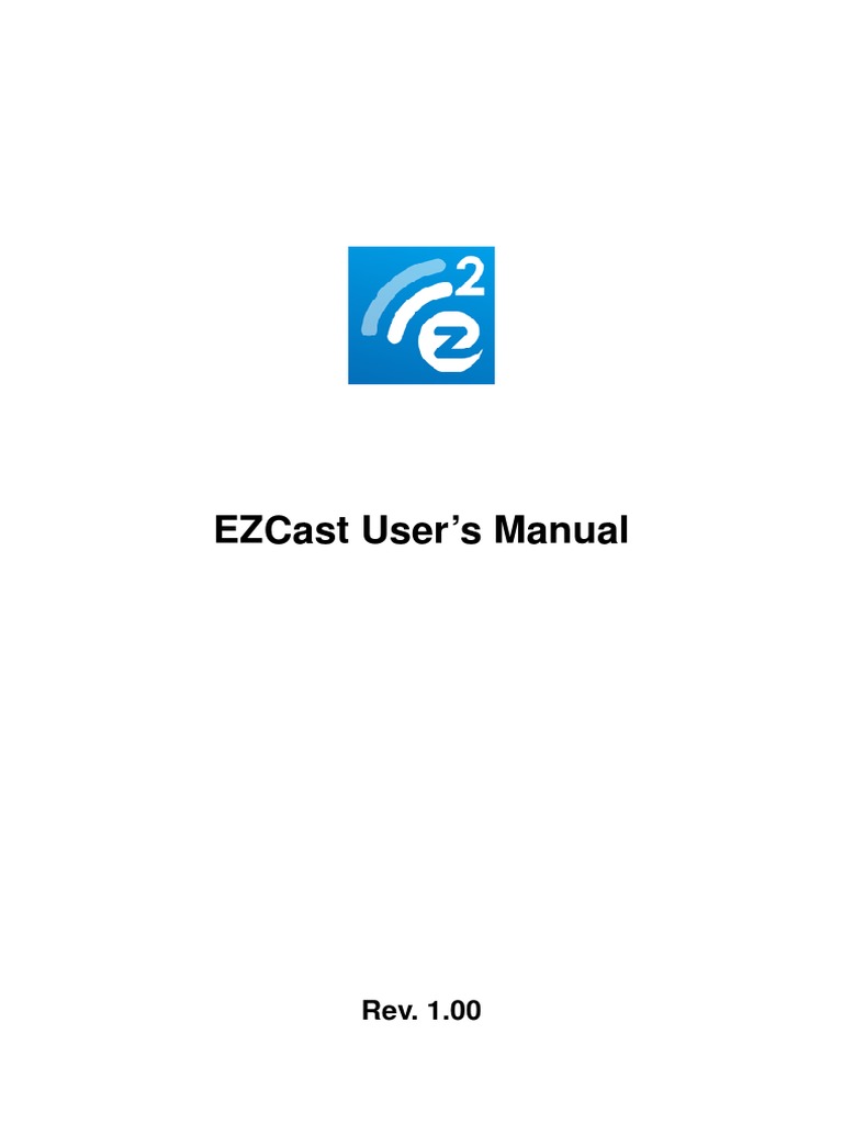 EZCast User Manual PDF | PDF
