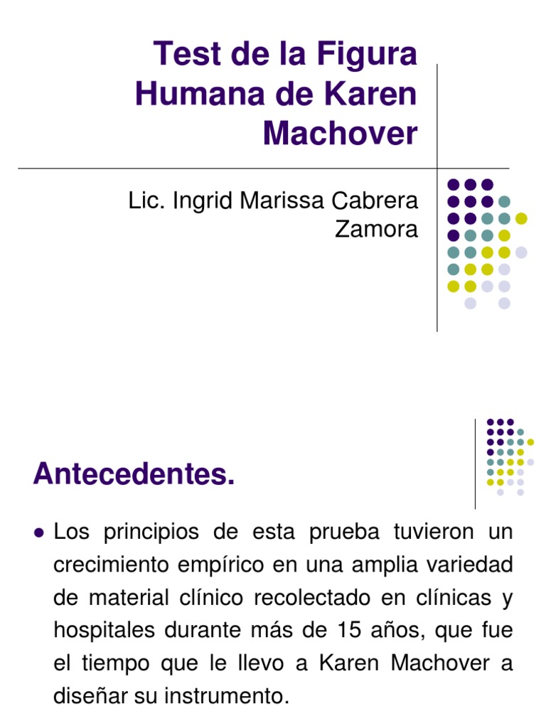 Test de la Figura Humana de Machover | PDF | Psicoanálisis | Sicología