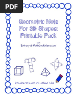 Geometric Nets Printable Pack | PDF