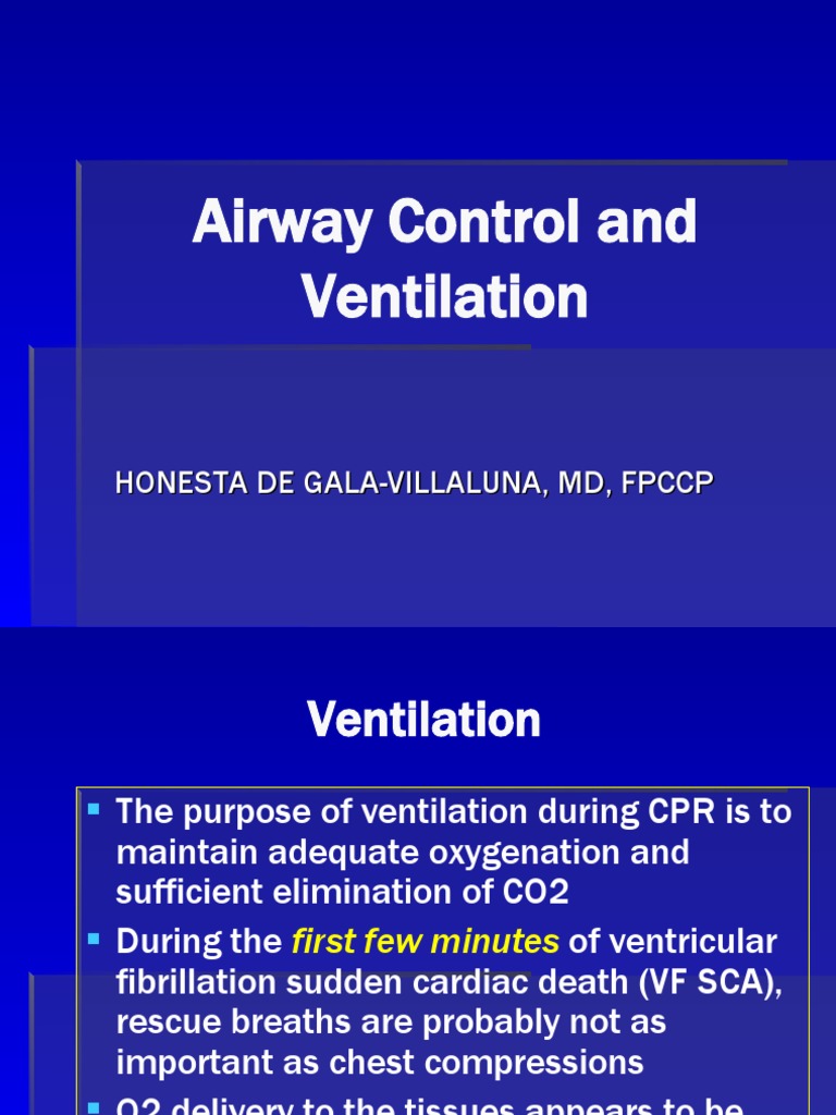 Airway Control and Ventilation - ACLS 2006 With Pics N0V09 | PDF ...