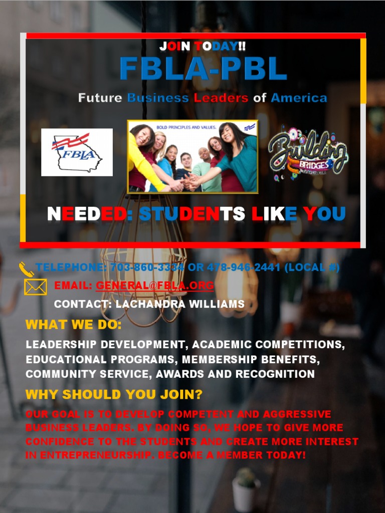 Flyer Fbla | Download Free PDF | Business