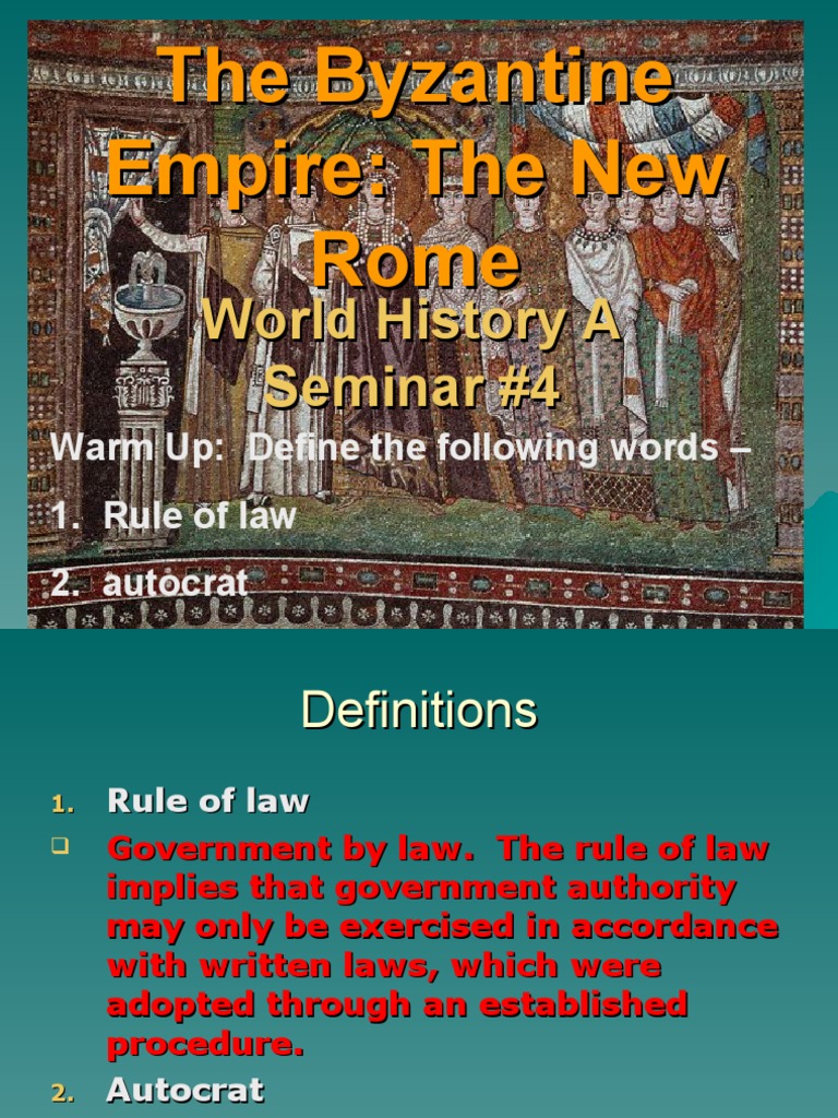 PowerPoint4 The Byzantine Empire | PDF | Emperor | Byzantine Empire