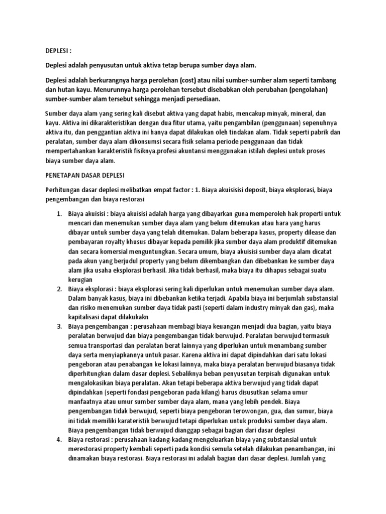 DEPLESI | PDF | Teknologi & Rekayasa