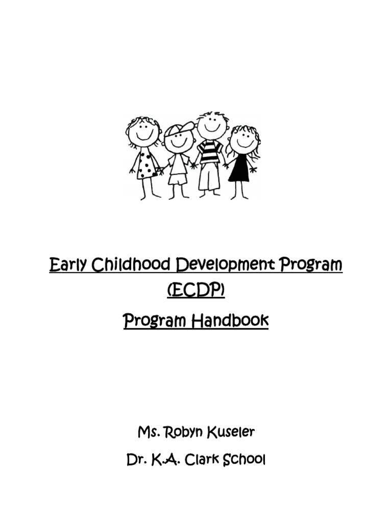 Ecdp Program Handbook | Download Free PDF | Child Development ...