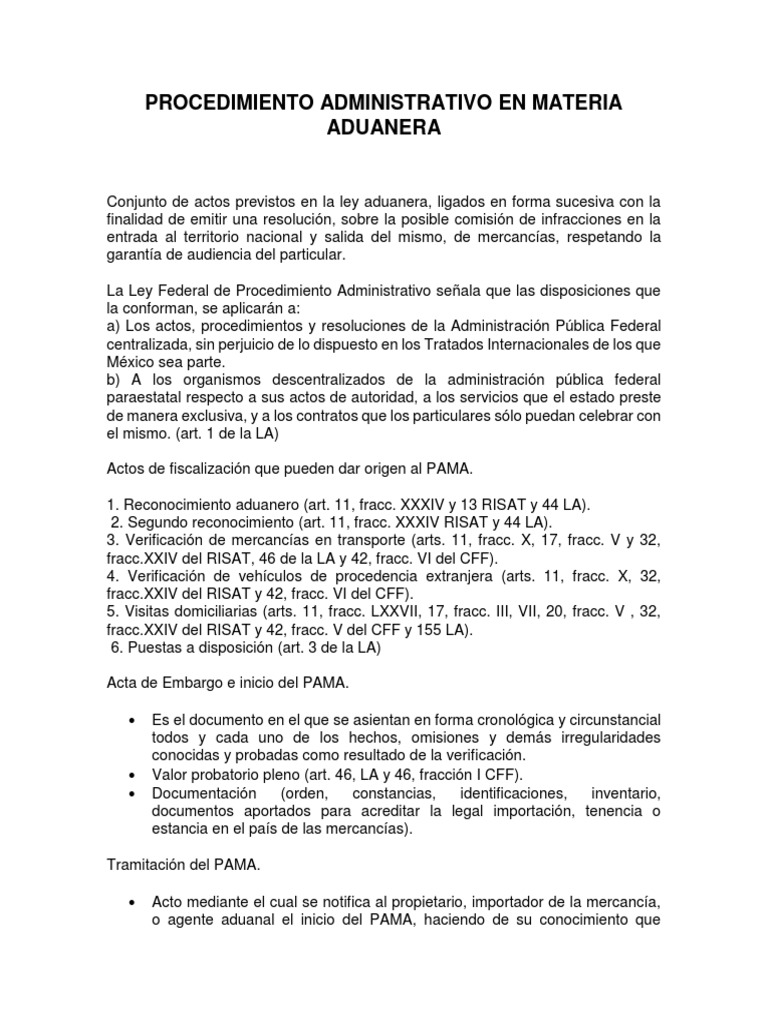 Procedimiento Administrativo Aduanero | PDF | Instituciones sociales ...