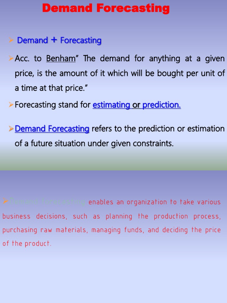 Demand Forecast Pdf Pdf Inventory Forecasting