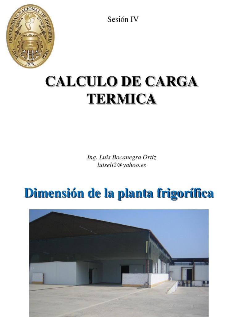 Calculo Carga Termica | PDF | Caloría | Termodinámica
