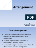 SAP MM - Quota Arrangement | PDF