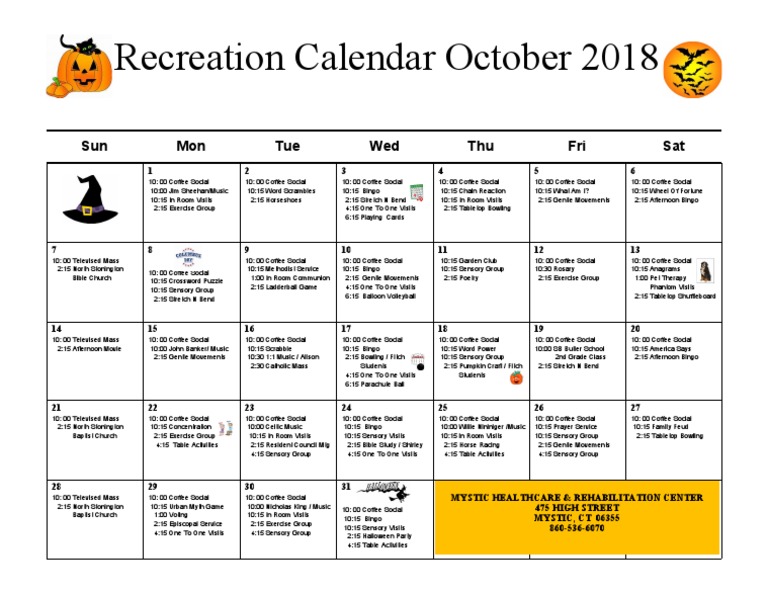 Mystic Recreation Calendar October 2018 | PDF | Abrahamic Religions ...