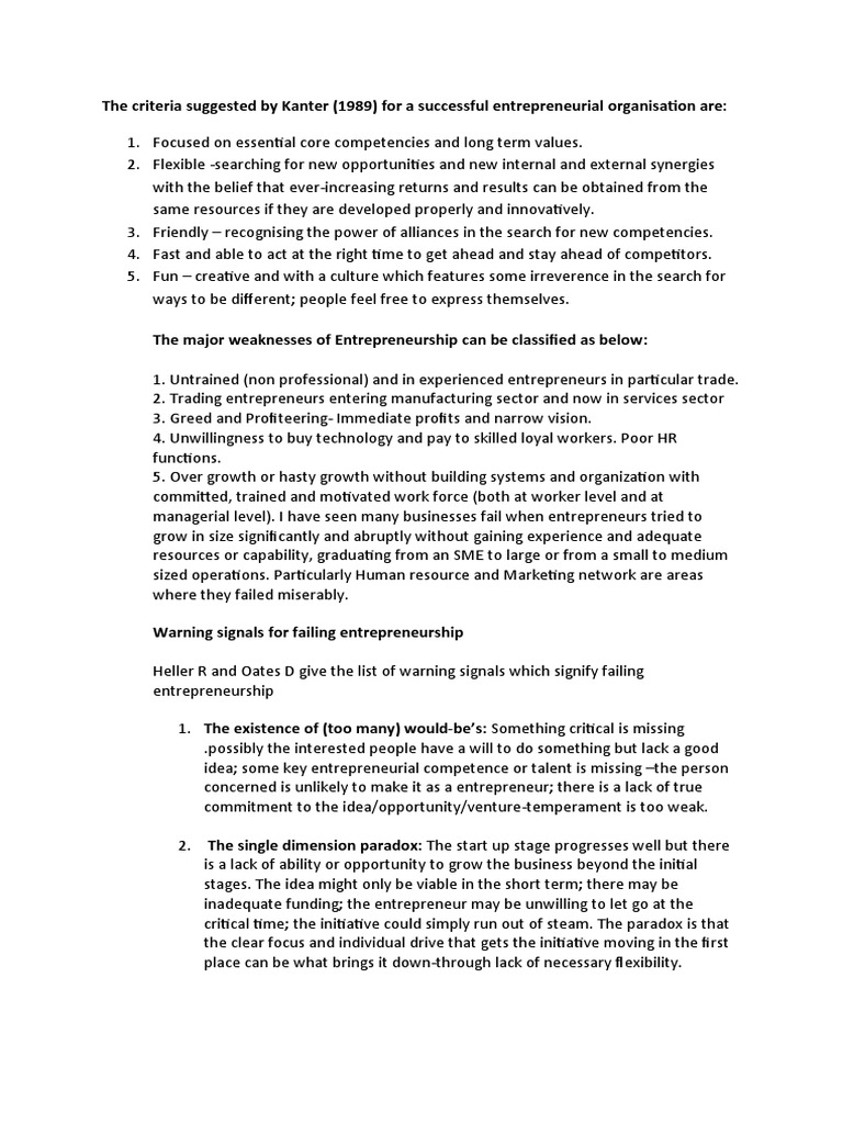 The Five Criteria | Download Free PDF | Bankruptcy | Entrepreneurship