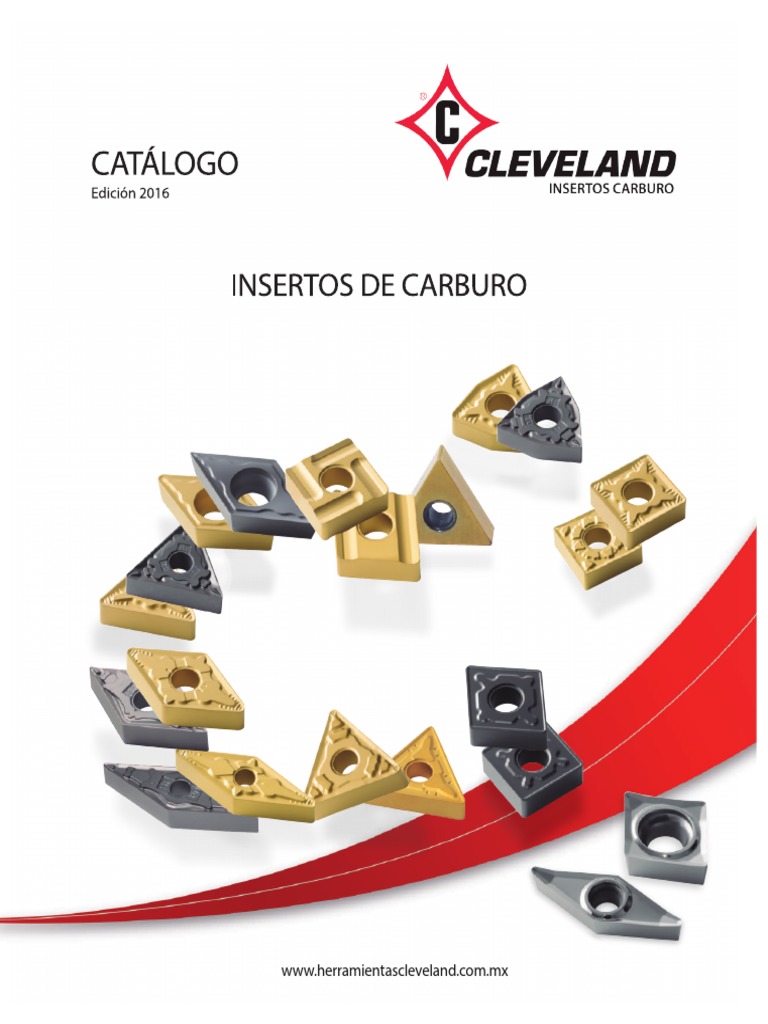 Cleveland Catálogo de Insertos de Carburo PDF | PDF | Rieles | Metales de transición