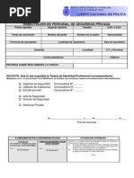Solicitud de Licencia de Detective Privado o Guardia de Seguridad | PDF ...