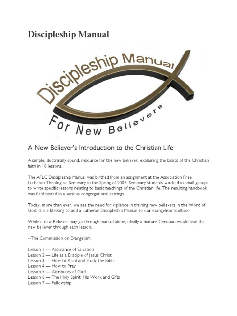 Discipleship Manual | PDF