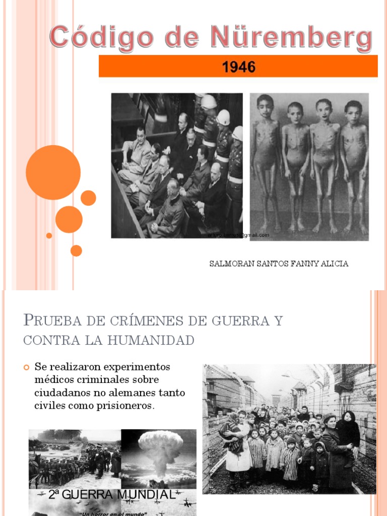 Código de Nuremberg | PDF | Nuremberg | Etica Aplicada