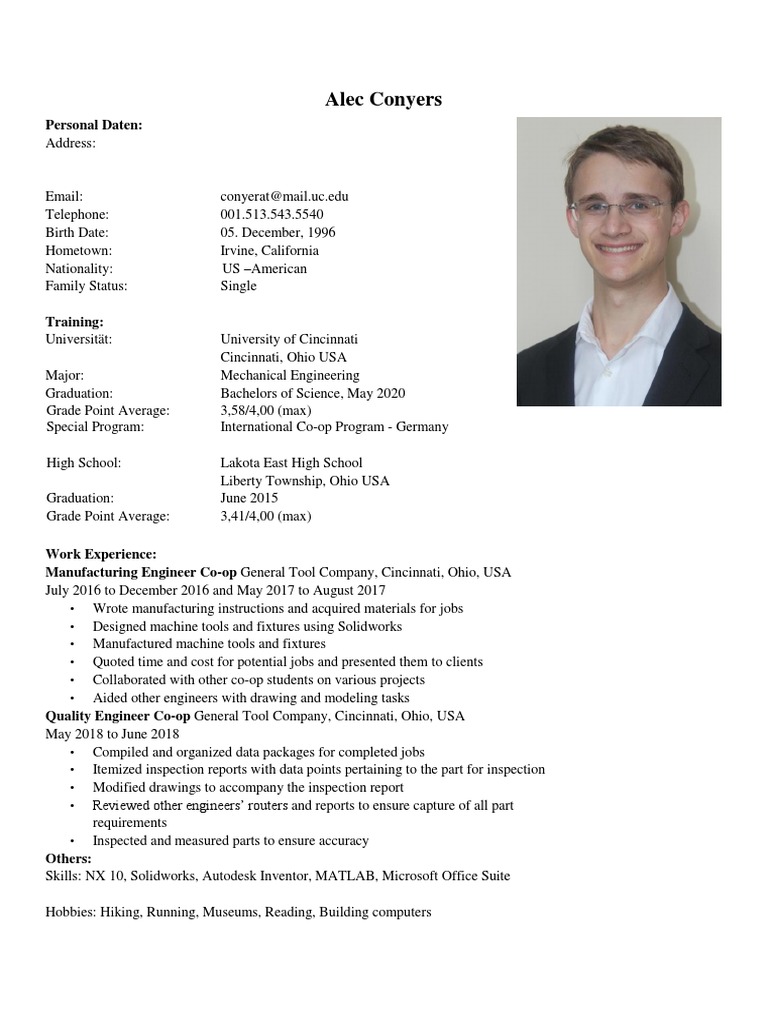 Alec Conyers Icp Resume No Address | PDF