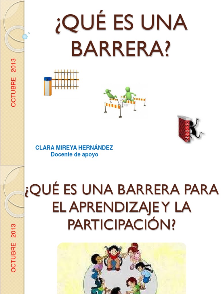 Barreras para El Aprendizaje y La Participación | PDF | Maestros | Plan de estudios