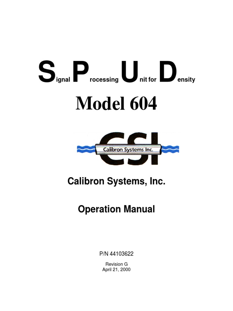 SPUD 604 Manual | PDF | Computer Program | Programming