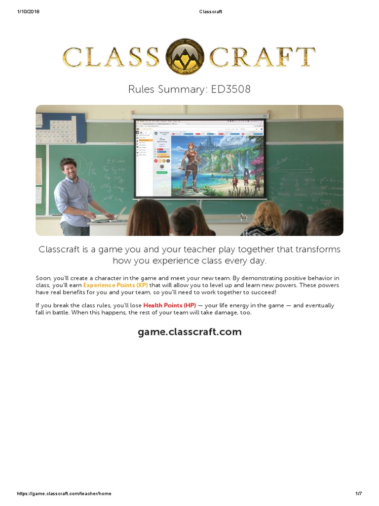 Classcraft | PDF | Faith Healing | Leisure