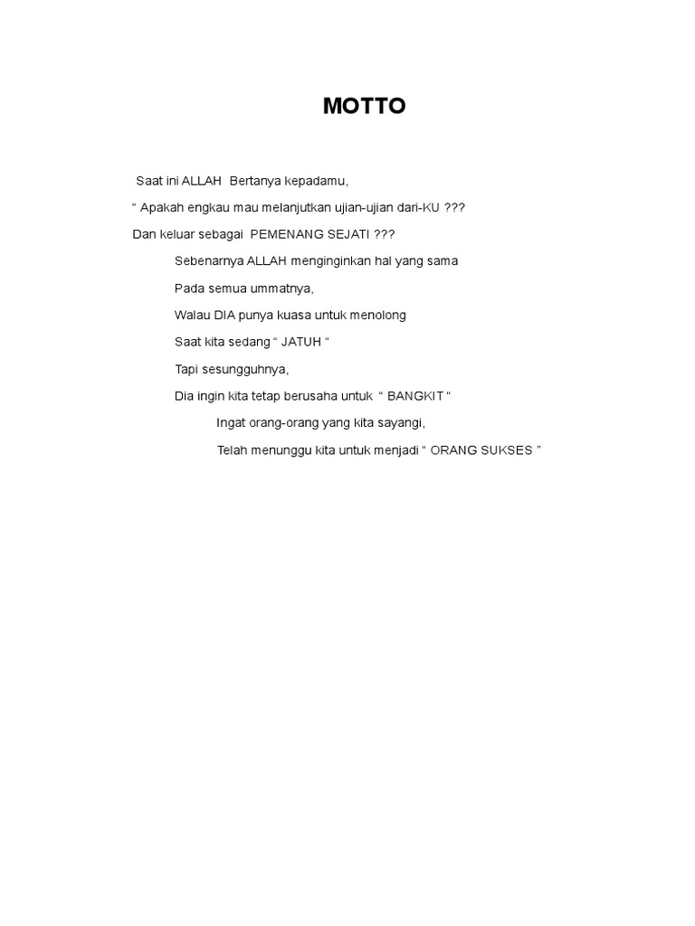 MOTTO Kti Widari | PDF