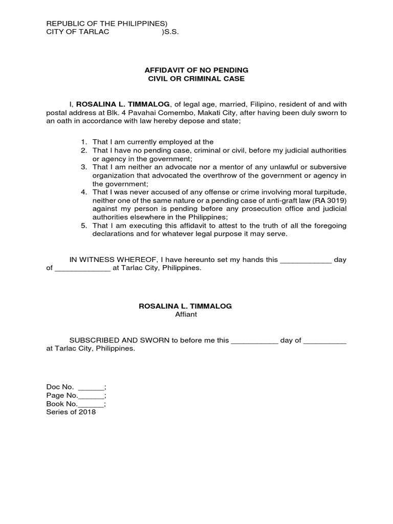 Affdavit of Paraphernal Property | PDF