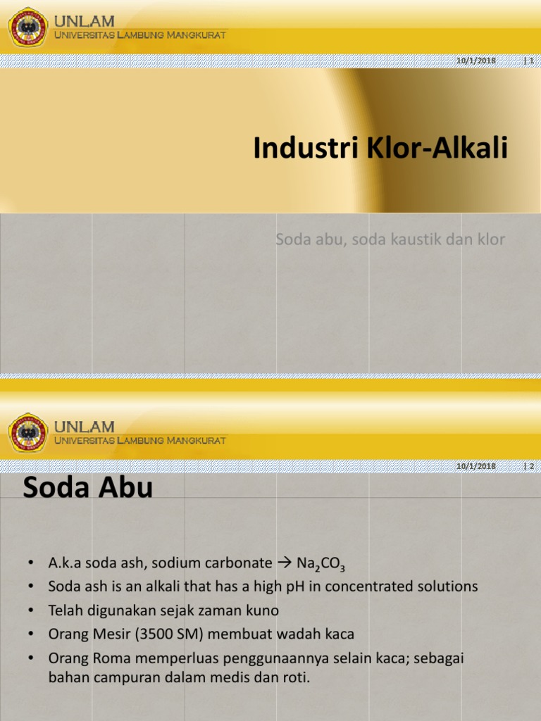Industri Klor Alkali | PDF