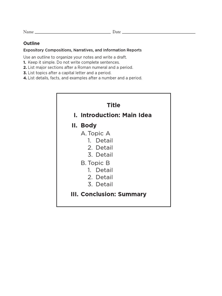 Outline Organizer for Writing Drafts | PDF | Travel | Foreign Language ...