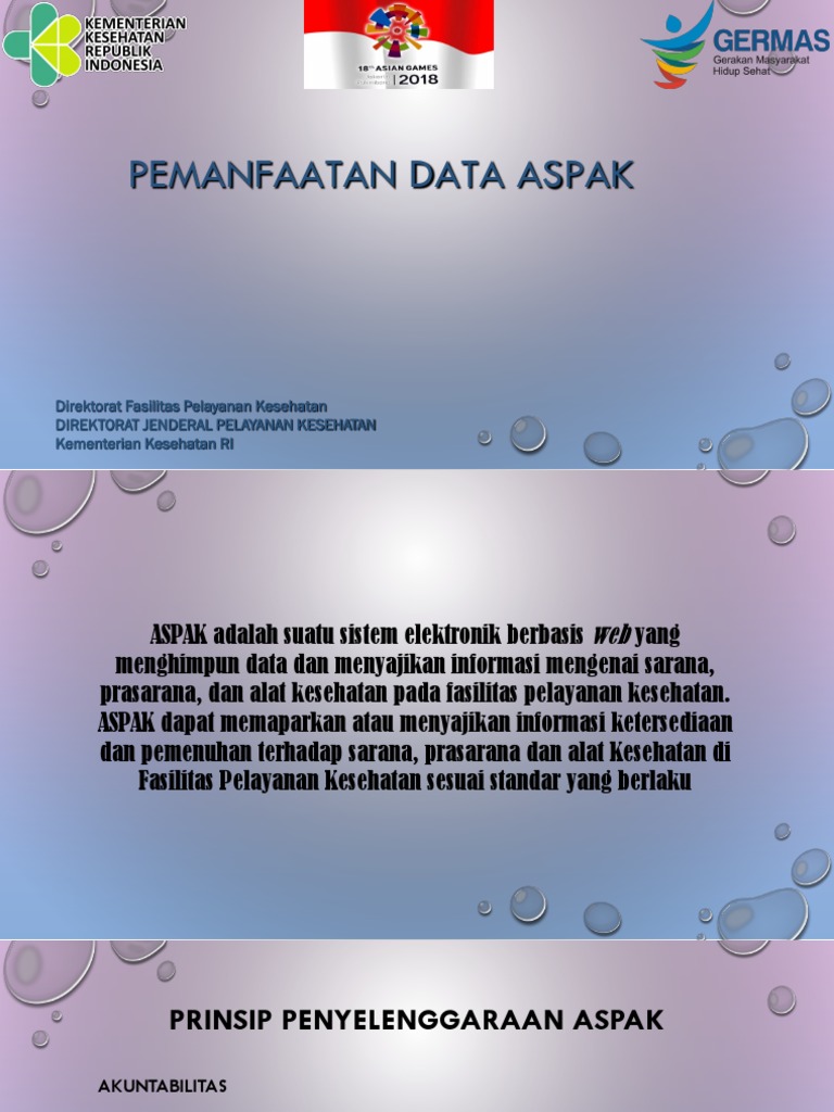 Pemanfaatan Data ASPAK All in | PDF
