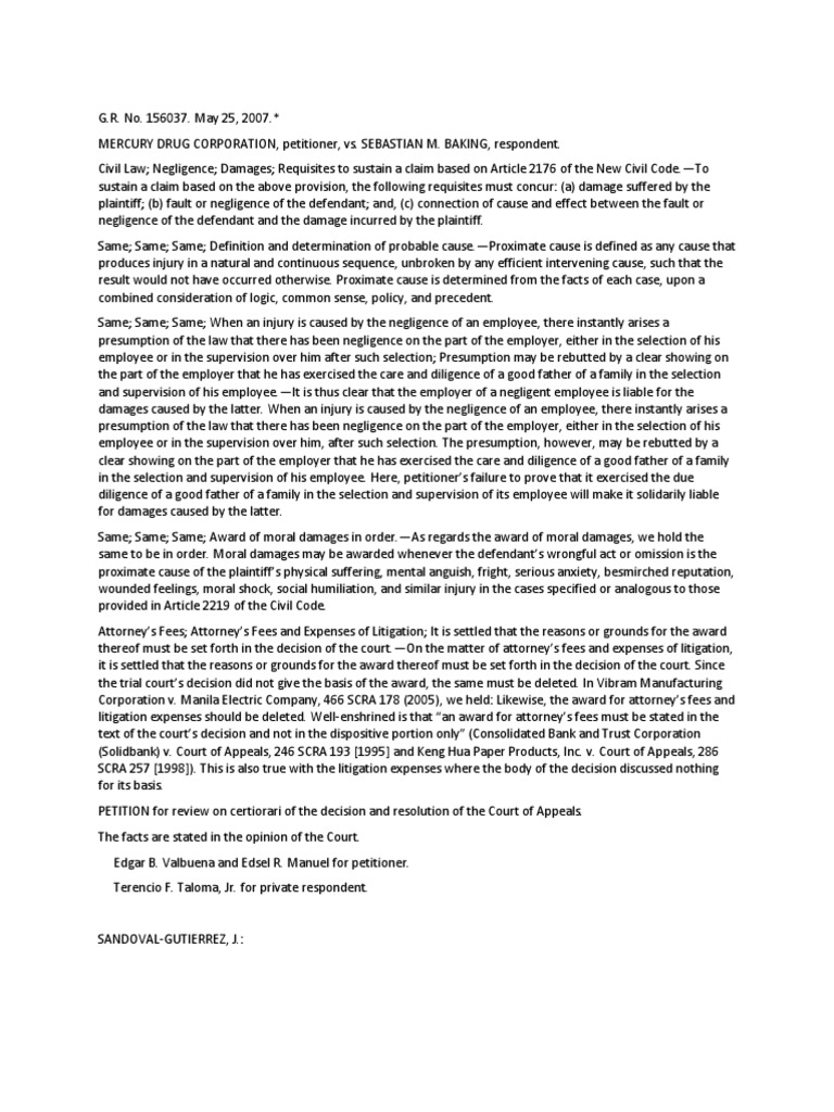 Medical Negligence Case (S) | PDF | Negligence | Lawsuit